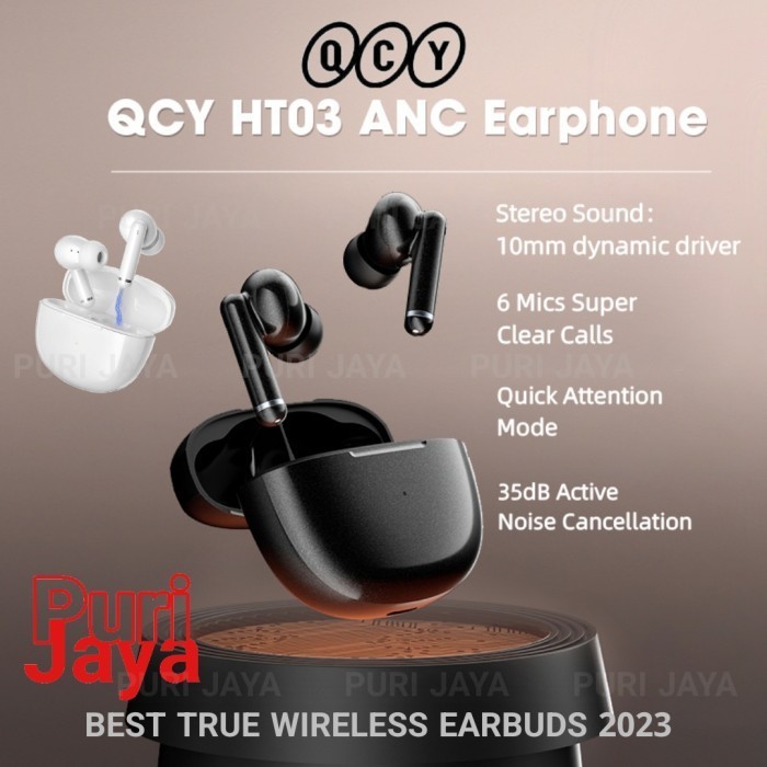 Jual QCY HT-03 ANC Hybrid Gaming 6 Mic TWS Earbuds HT03 HT 03 | Shopee Indonesia