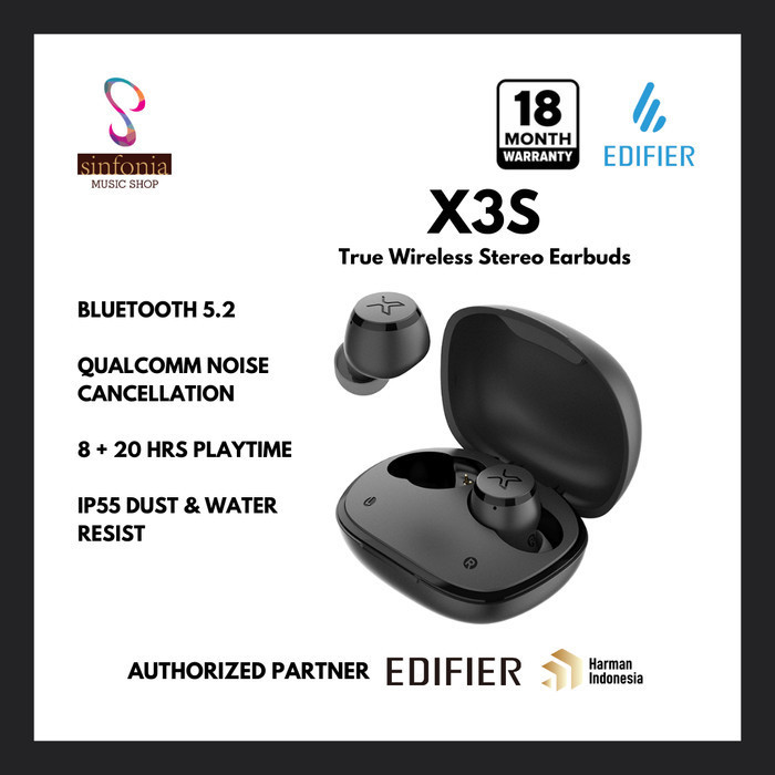 Jual EDIFIER TWS X3s True Wireless Stereo Earbuds | Shopee Indonesia