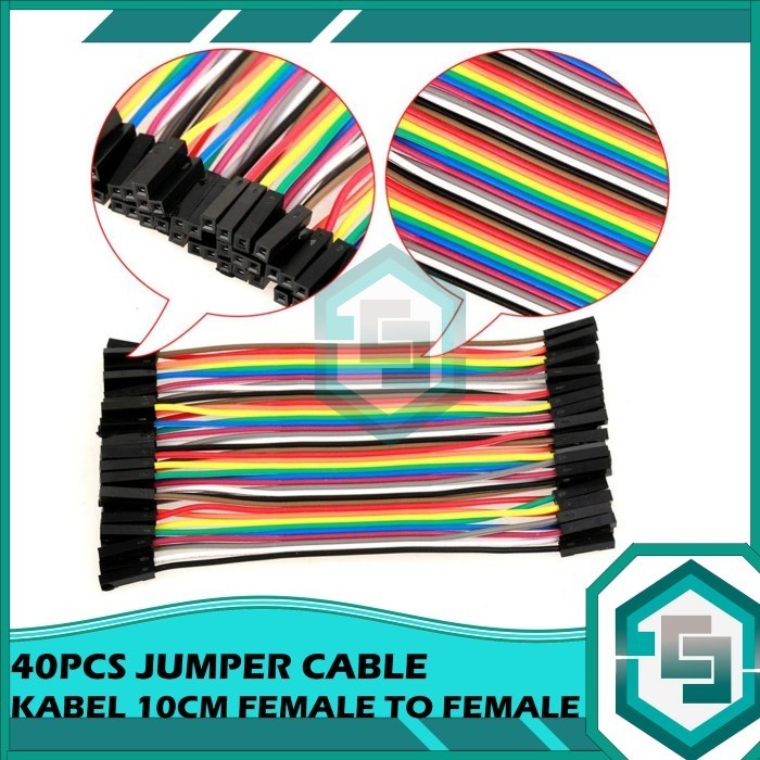 Jual 40PCS JUMPER CABLE KABEL DUPONT PANJANG 10CM FEMALE TO FEMALE ...
