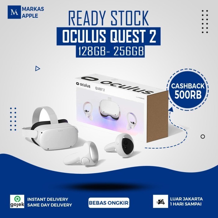 Jual Oculus Quest 2 128gb 256gb Virtual Reality Vr Headset Original