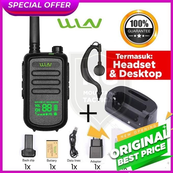 Jual WLN HT WINLAN Walkie Talkie KD C100 UHF Full Set Single Dekstop | Shopee Indonesia