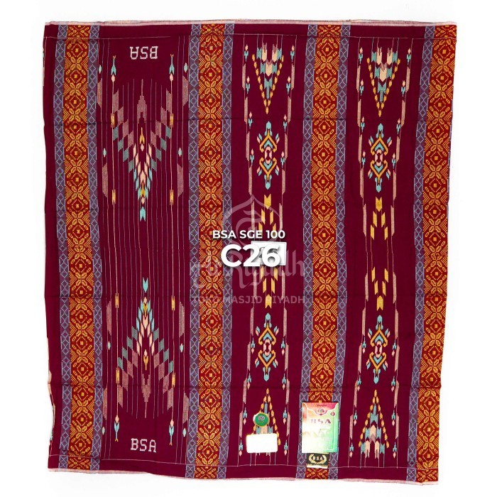 Jual Sarung BSA Motif SGE Songket Gunung Exclusive 100 | Shopee Indonesia