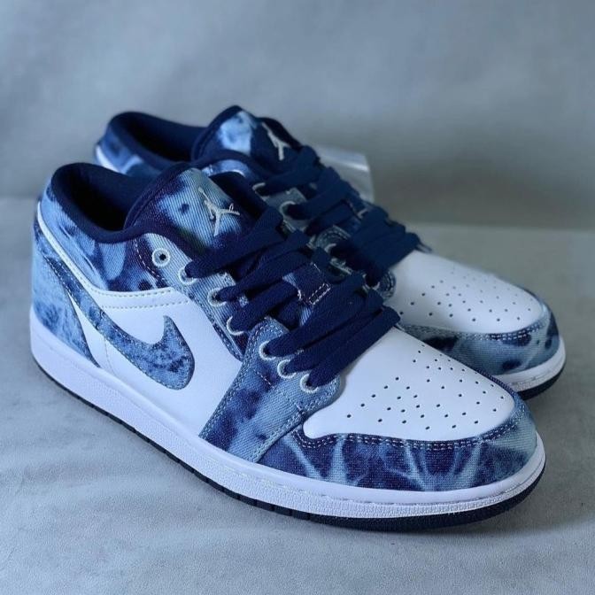 Jual Sepatu Air Jordan 1 Low Washed Denim Premium Original Stok ...