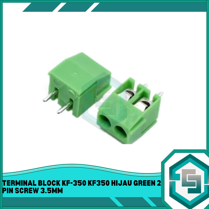 Jual Terminal Block Kf-350 Kf350 Hijau Green 2 Pin Screw 3.5Mm | Shopee ...