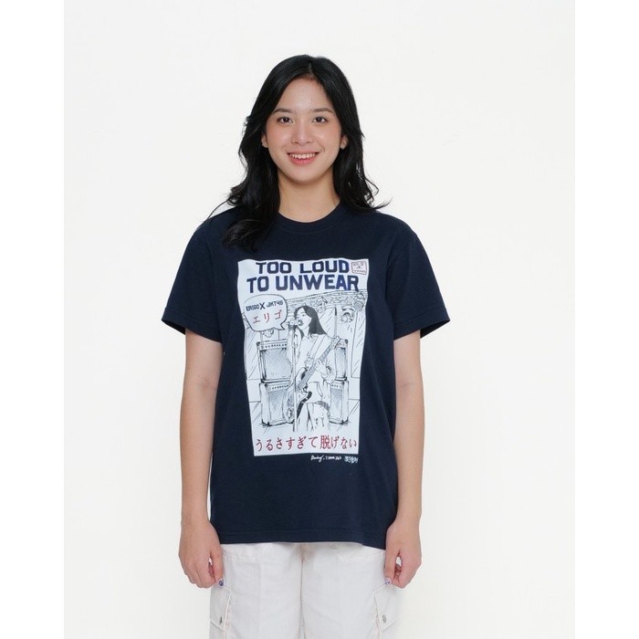 Jual Erigo T-Shirt | Zee Jkt48 X Senikanji Navy | Shopee Indonesia