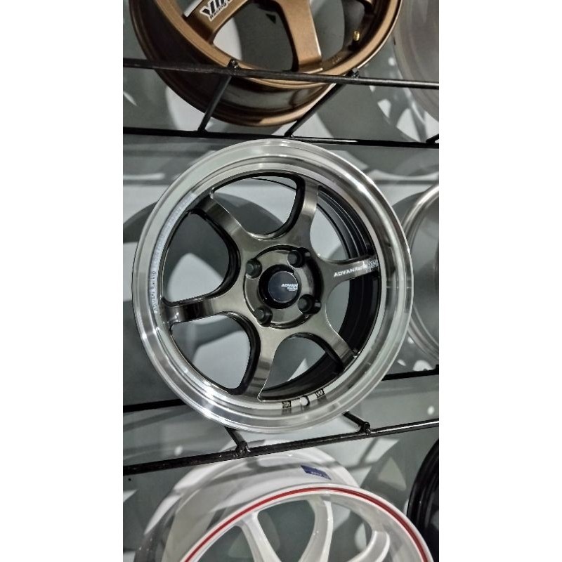 Jual velg advan RG D2 r15 pcd 4x100 kondisi baru | Shopee Indonesia