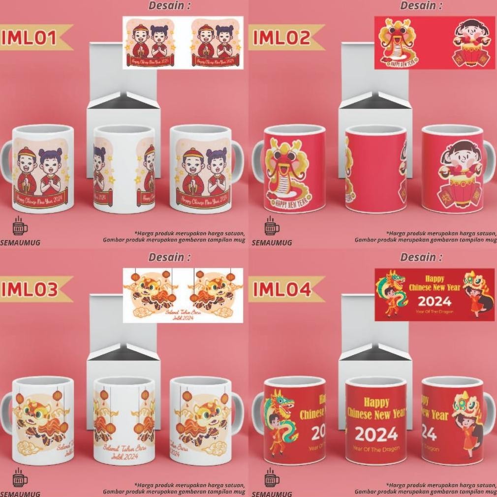 Jual "Harga Spesial" MUG IMLEK 2024 EDITION TAHUN NAGA DRAGON KADO ...