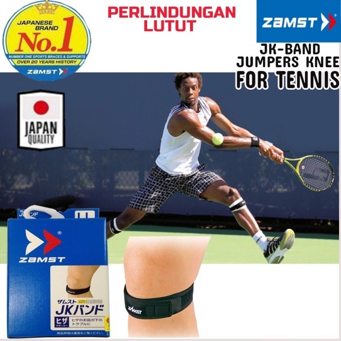 Jual Knee Support Zamst JK Band Jumper Knee Tenis Run Deker Pad | Shopee Indonesia