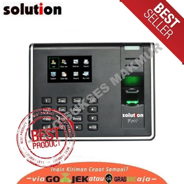 Jual Solution P207 Mesin Absensi Sidik Jari / Finger Print | Shopee ...