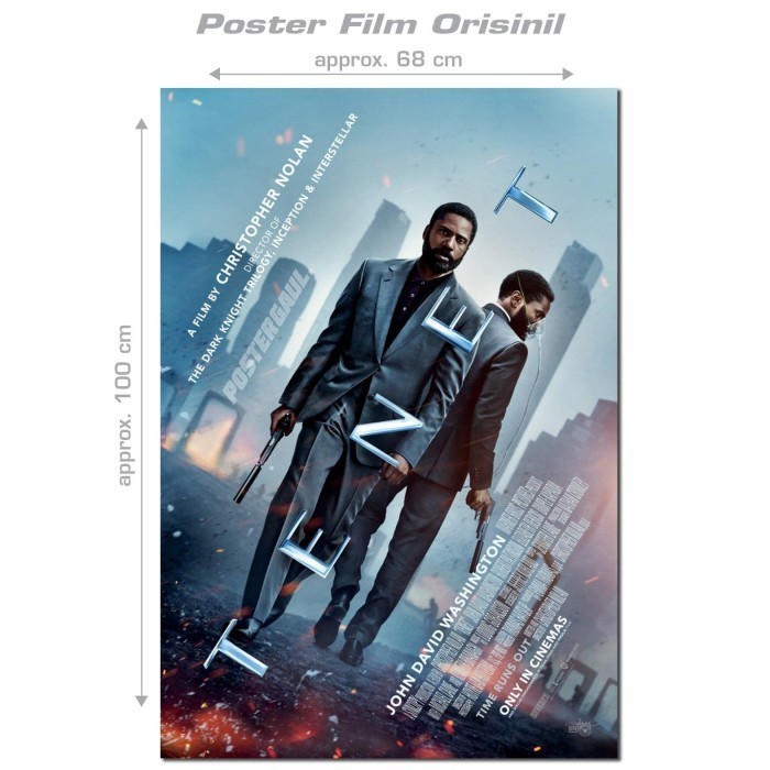 Jual Poster Film Tenet - Original Indonesian One Sheet Style B, 68 X 100 Cm | Shopee Indonesia