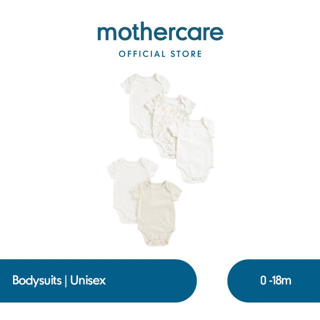 Jual Mothercare Giraffe Short-Sleeved Bodysuits - 5 Pack - Set Terusan ...