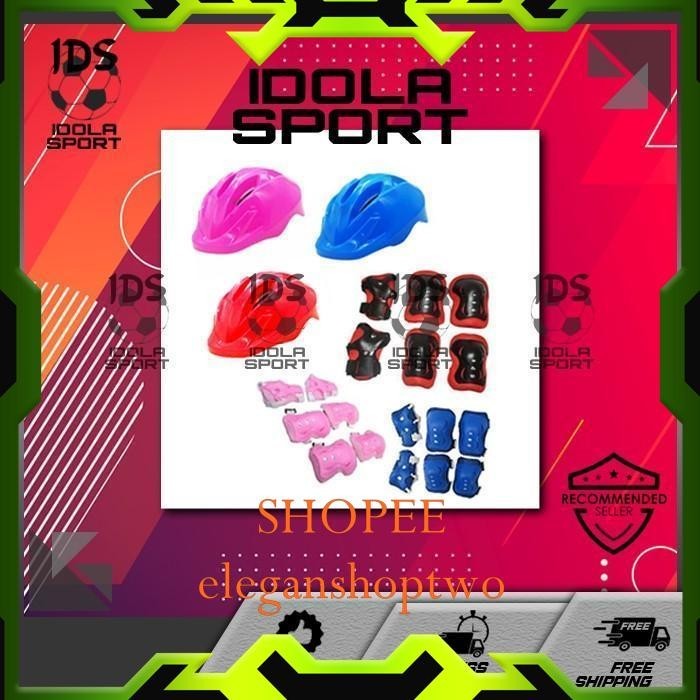 Jual HELM DAN DEKER PENGAMAN SEPATU RODA SET PRODUK BAHAN BERKUALITAS ...