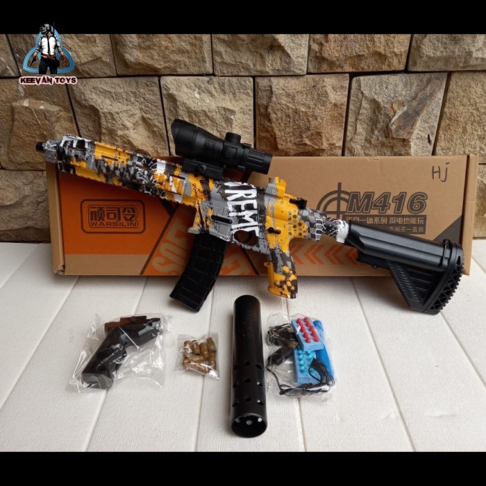 Jual Mainan Tembakan M416 Nerf Elektrik Shell Eject Wsl | Shopee Indonesia