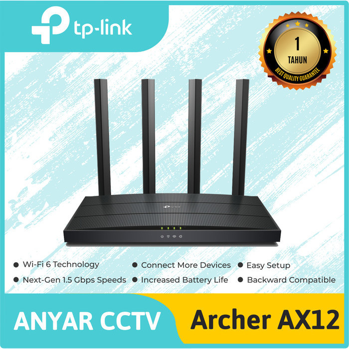 Jual TP-Link Archer AX12 AX1500 Wi-Fi 6 Wireless Dual-Band Gigabit ...