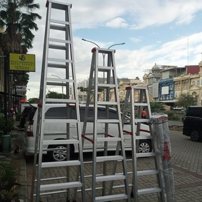 Jual Tangga Lipat Aluminium 3 Meter | Shopee Indonesia