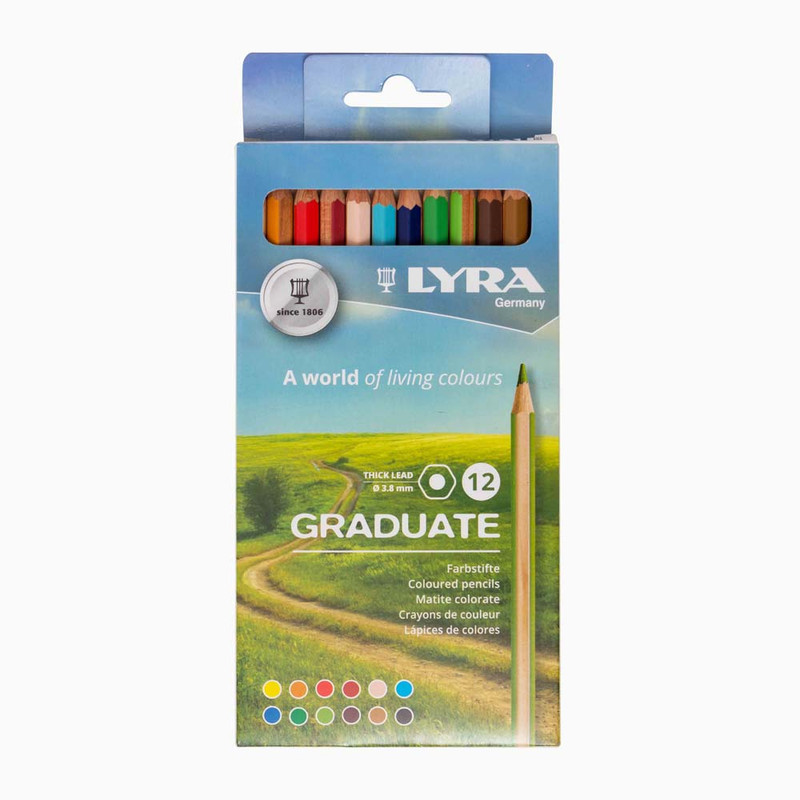 Jual Lyra Pensil Warna Graduate Cardboard 12 Warna - Warna Hidup ...