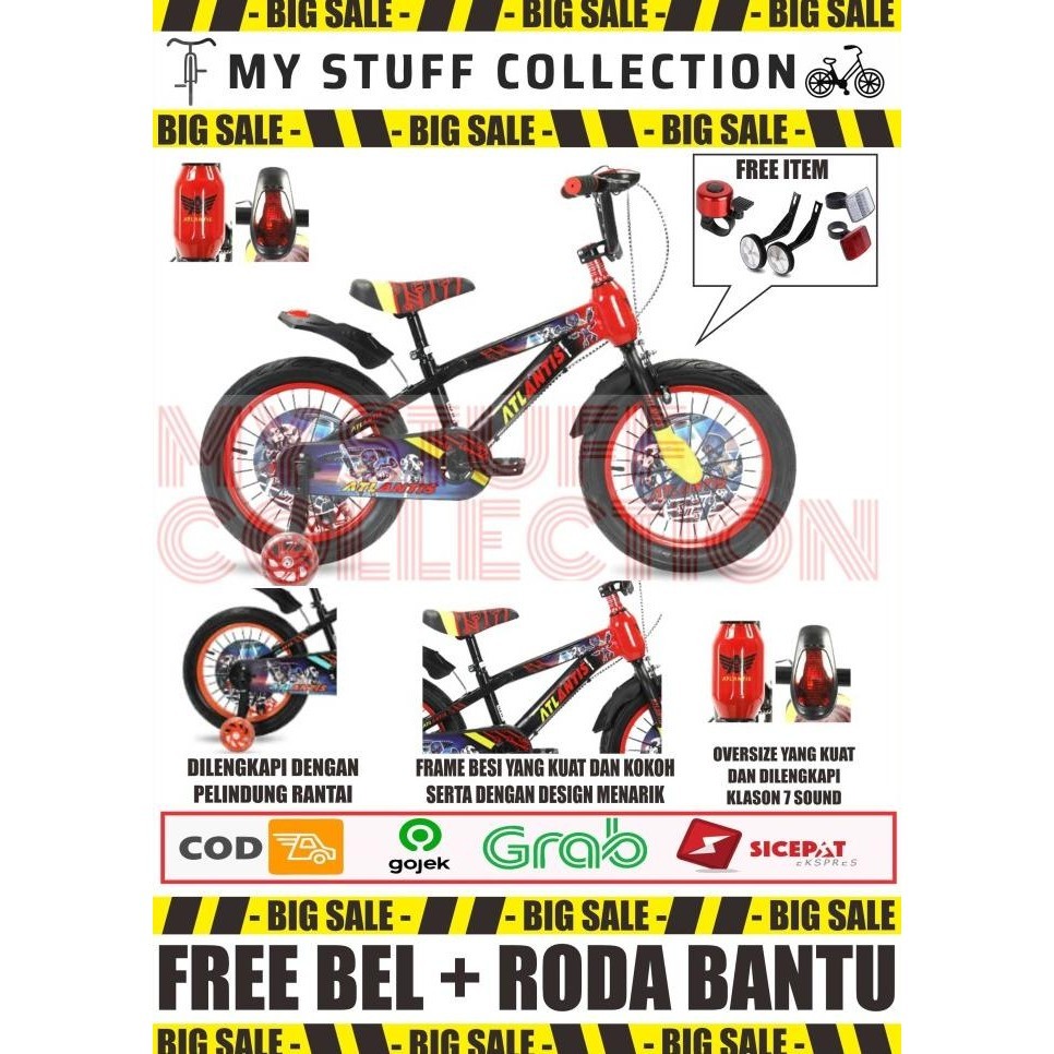 Jual SEPEDA BMX ANAK UKURAN 12 INCH COCOK UNTUK USIA 2 - 4 TAHUN + RODA ...