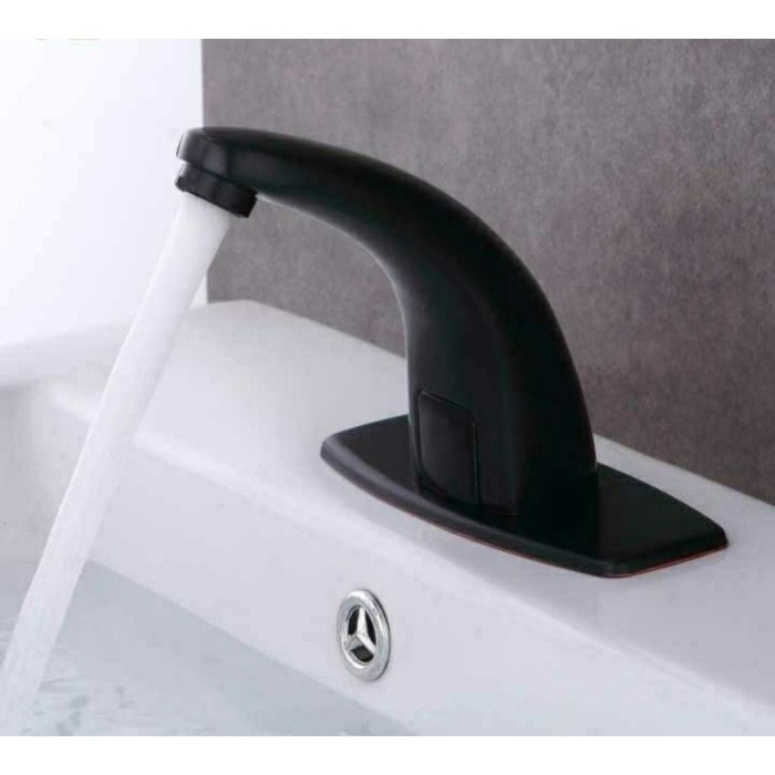 Jual Kran Wastafel Sensor Hitam / Keran Wastafel Automatic Hitam ...