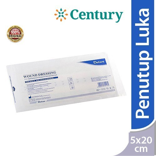 Jual Docare Wound Dressing 5x20cm / penutup luka tahan air / plester ...