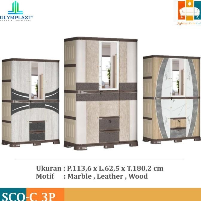 Jual Lemari Pakaian Plastik 3 Pintu | Lemari Baju Plastik Olymplast ...