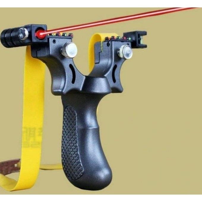 Jual Ketapel Tactical Slingshoot With Laser Sight & Rubber Band ...