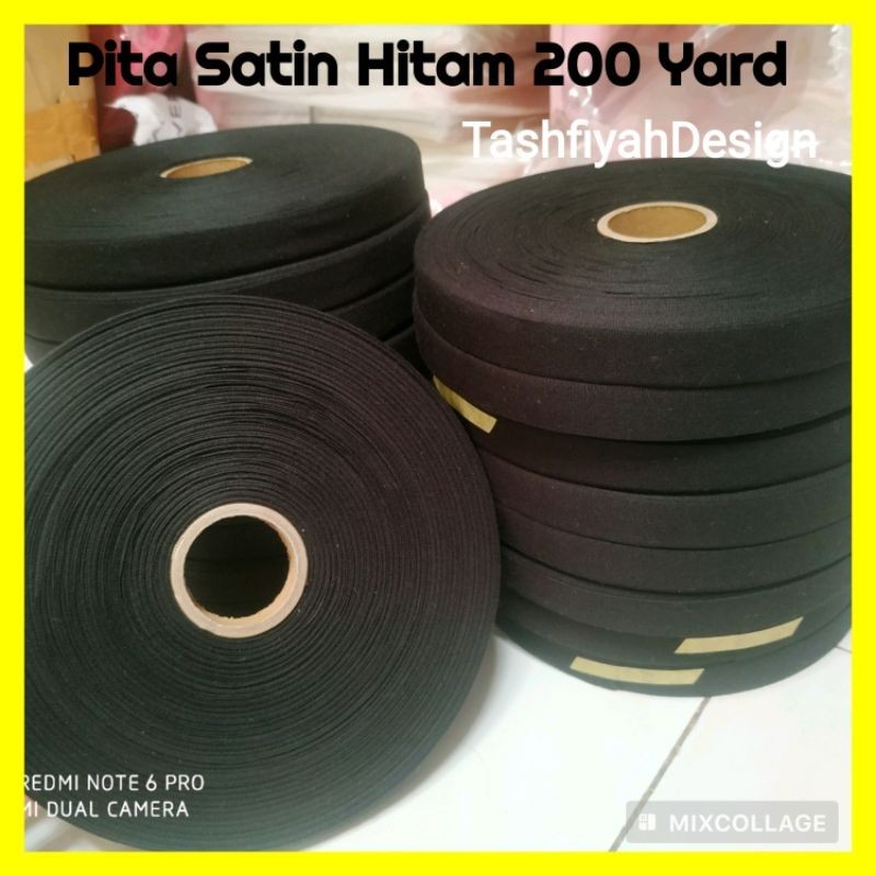 Jual Pita Label Katun Polos Hitam 2cm 1cm 2,5cm premium | Shopee Indonesia