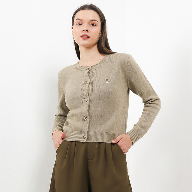 Jual Hush Puppies Cardigan Wanita Keiza Khaki | Shopee Indonesia