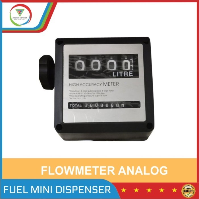 Jual Flow Meter Analog Minyak Solar 4 Digit Ukuran 1" Inchi | Shopee ...