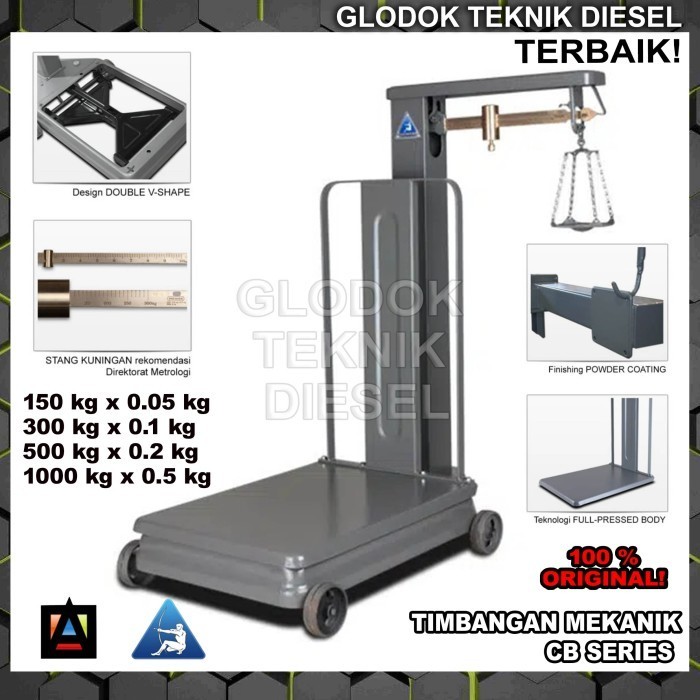 Jual Timbangan Duduk Mekanik Cb 500 300 150 Kg Manual Cahaya Adil ...