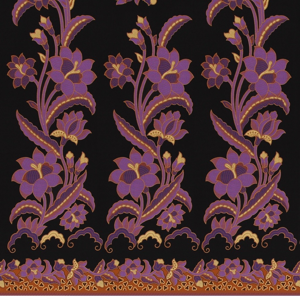 Jual Kain Batik Motif Bunga (Ungu Muda Manis) | Shopee Indonesia