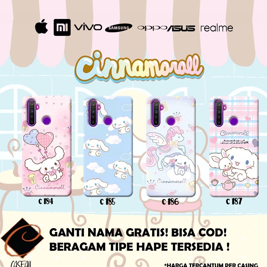 Jual Case Casing cinnamoroll Sanrio ( Semua Tipe HP ) Realme 5 Realme 5 ...