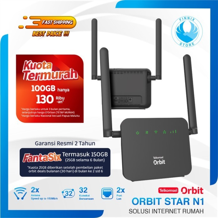 Jual Modem Router Telkomsel HKM Orbit Star N1 / N2 - Bonus Kouta 150GB ...
