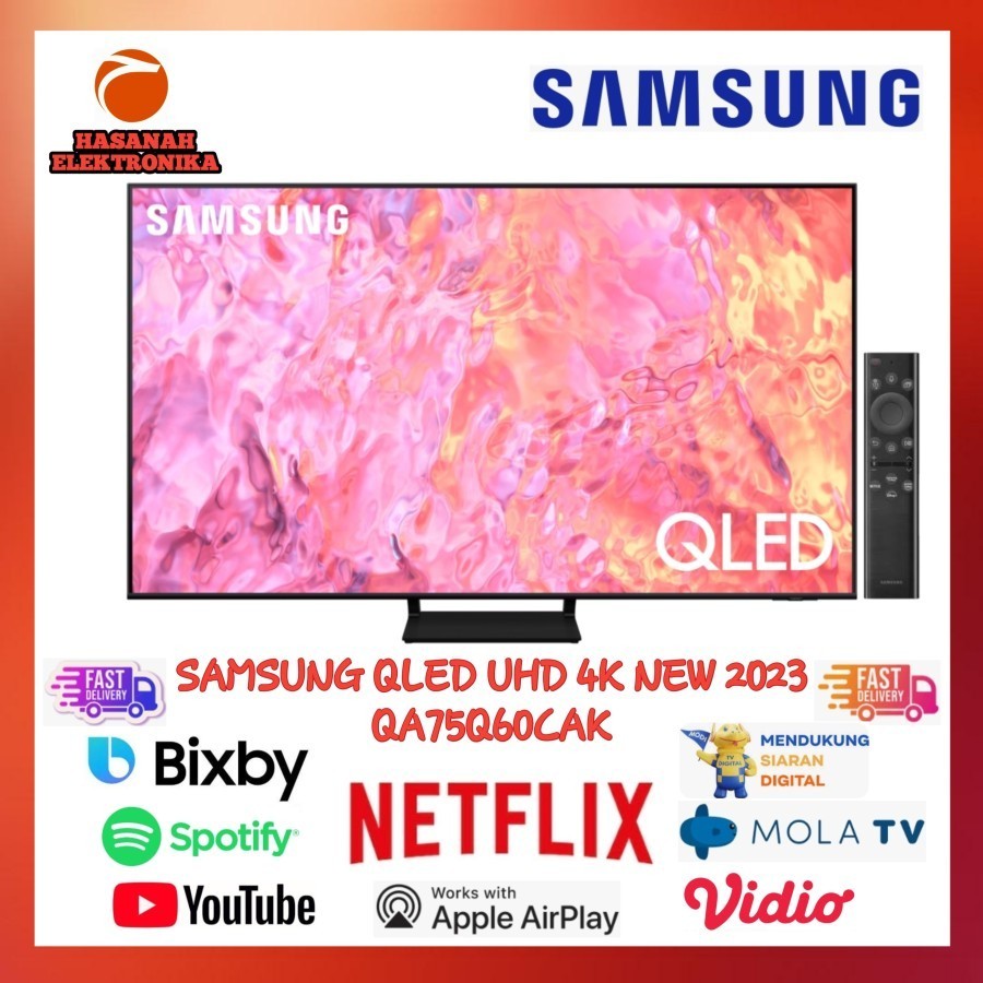 Jual SAMSUNG QA75Q60C QLED UHD 4K SMART TV 75 INCH NEW 2023 | Shopee ...