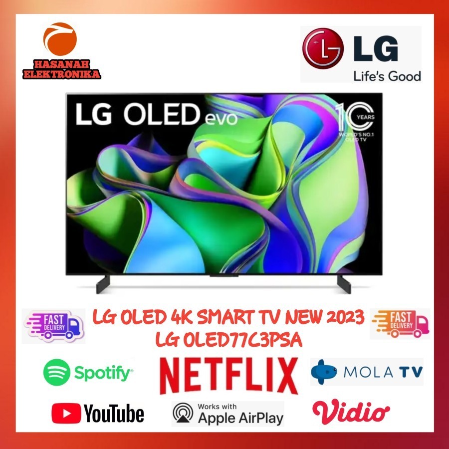 Jual LG OLED77C3 OLED 4K SMART TV 77 INCH NEW 2023 OLED77C3PSA | Shopee ...