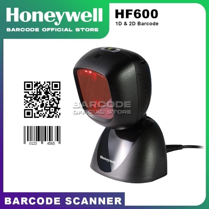 Jual 2D Barcode Scanner Honeywell Hf600 Hf-600 Qr Code Efaktur ( 1D/2D ...