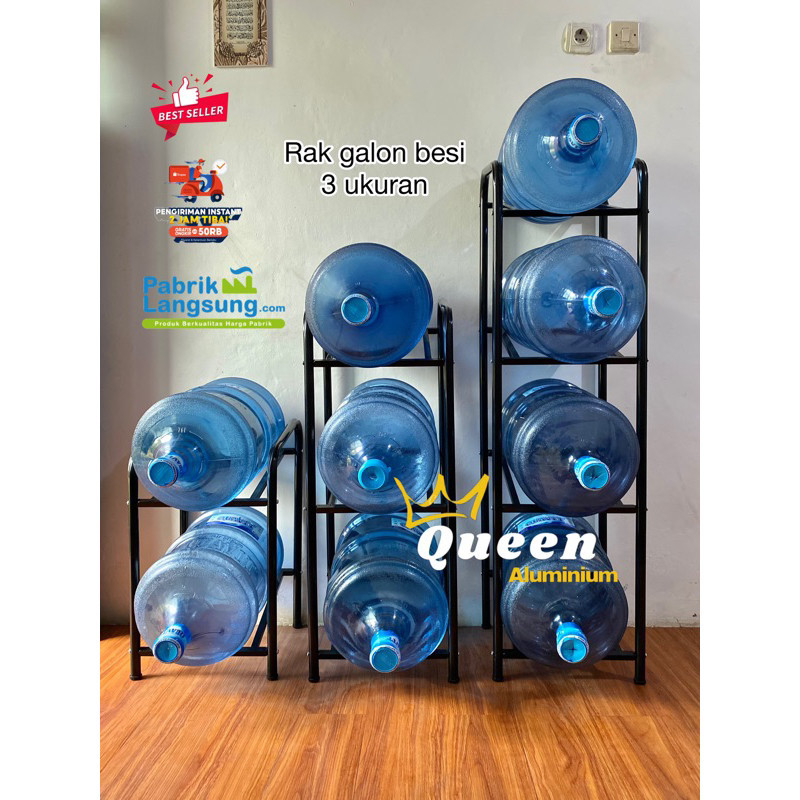 Jual Rak Galon / Tempat Galon Air Besi Kokoh 4 Susun / 3 Susun / 2 ...