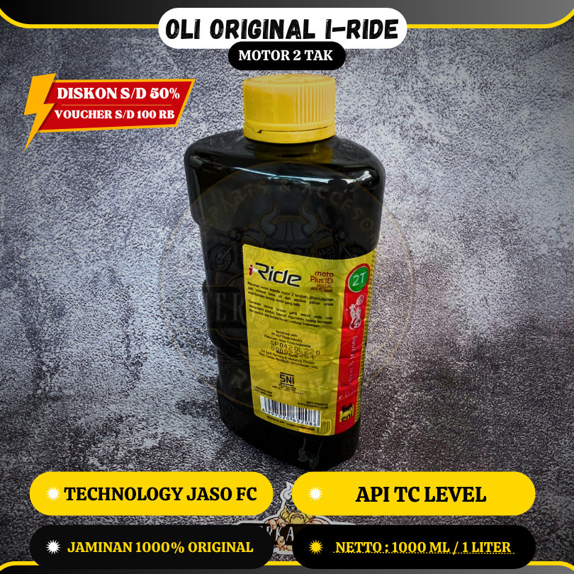 Jual Oli Samping Motor 2 Tak 2T Eni I-Ride Moto 0.7L PLUS ID Original ...