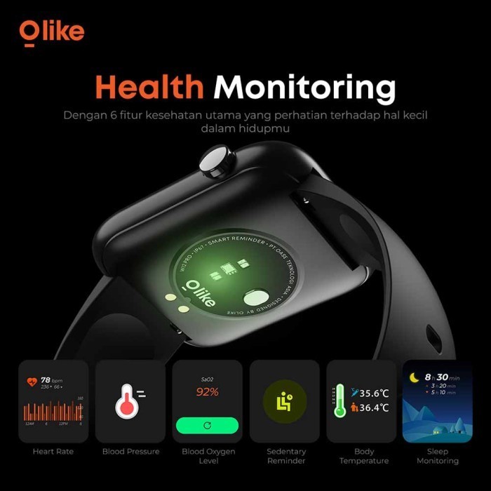 Jual NEW SERIES OLIKE SMARTWATCH HORIZON W12 PRO HD FULL TOUCH SCREEN ...
