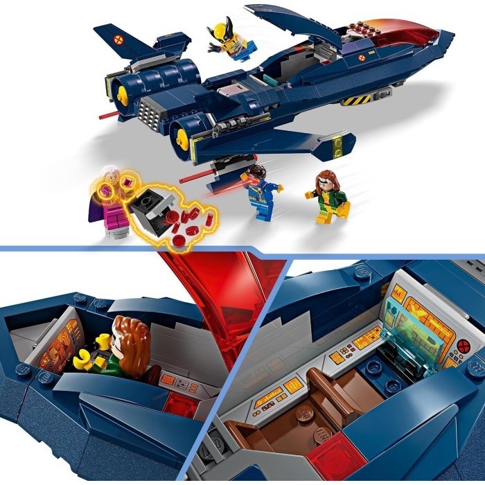 Jual Best Lego 76281 Marvel X-Men X-Jet Buildable Toy Plane For Kids ...
