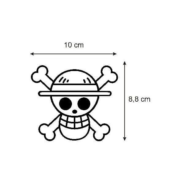 Jual Stiker Aksesoris Laptop Anime Luffy Flag One Piece Garskin Sticker ...