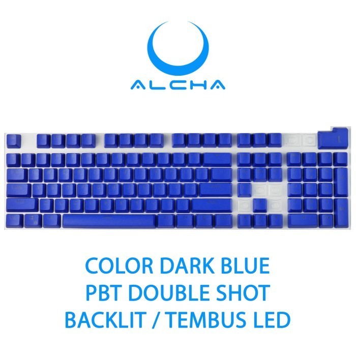 Jual Alcha Keycaps Pbt Double Shot Backlit Mechanical Keyard 104 Key ...