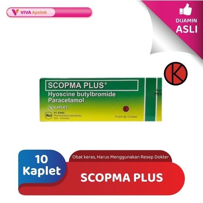 Jual Scopma Plus / / Hyoscine / Paracetamol / Kram Perut (10 Kaplet ...