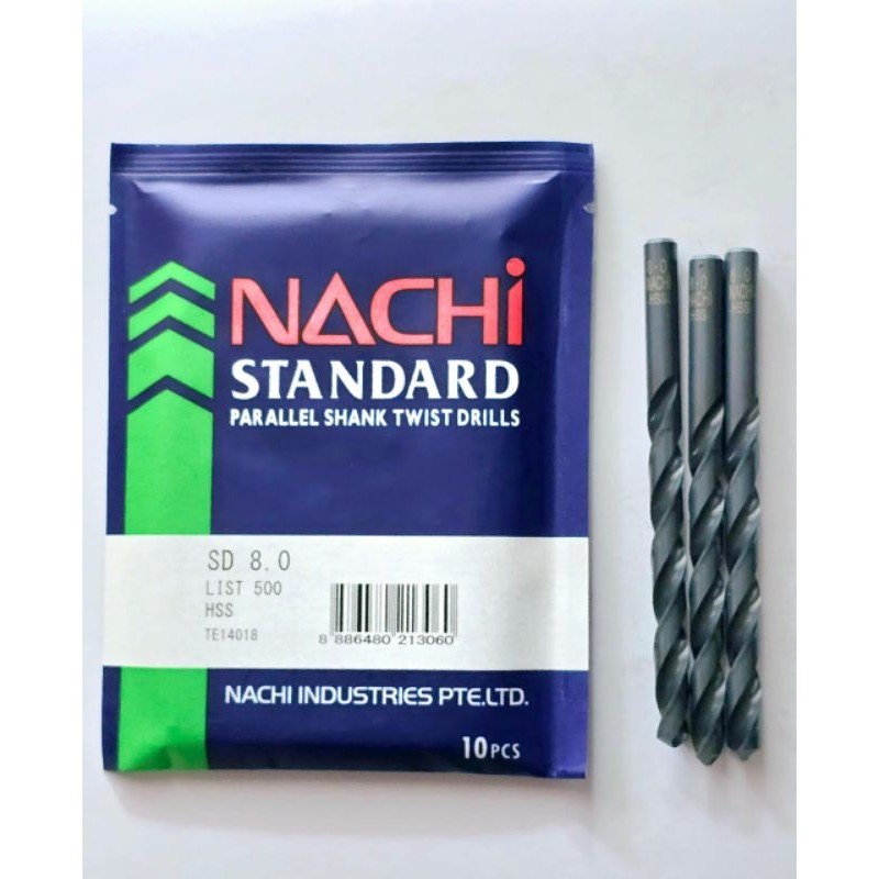 Jual Nachi 8 MM Mata Bor Besi HSS - Nachi Mata Bor Besi HSS 8 | Shopee Indonesia