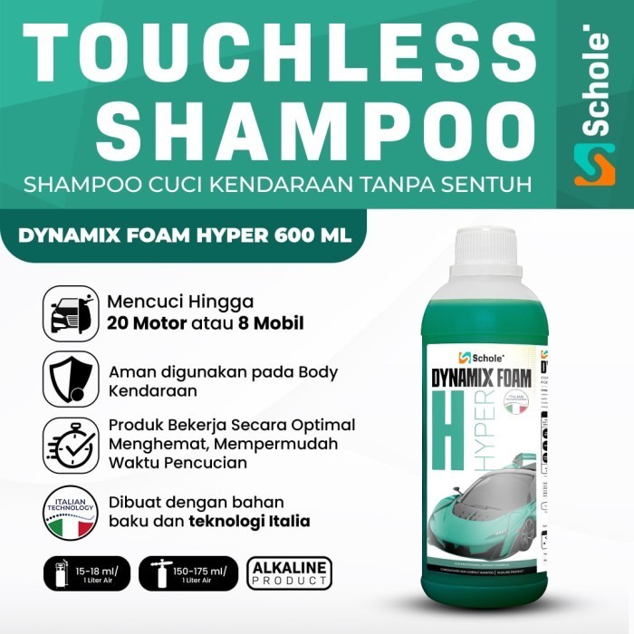 Jual SCHOLE DYNAMIX FOAM HYPER Touchless Shampoo 600 ml | Shopee Indonesia