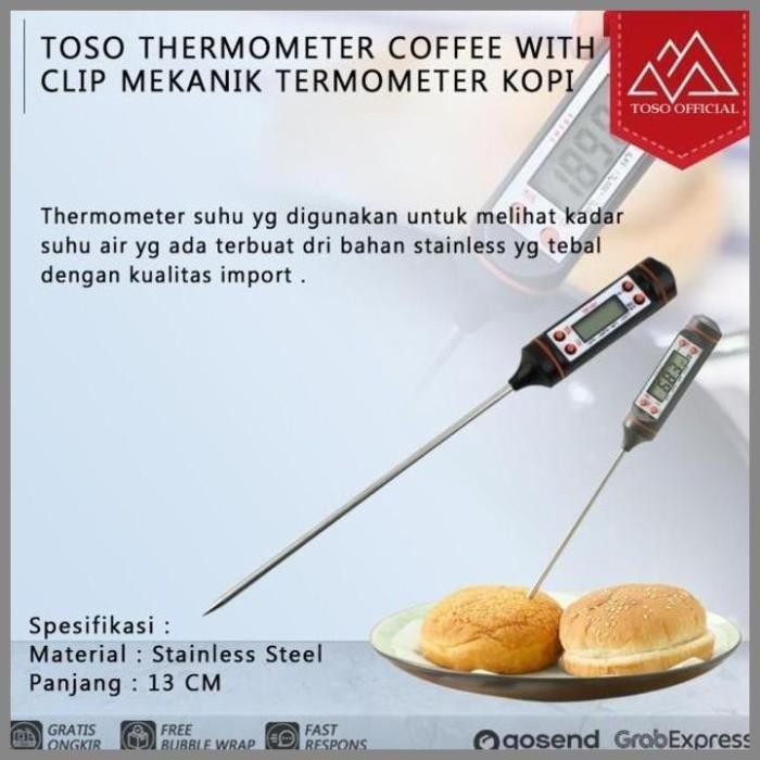 Jual TERMOMETER KOPI DIGITAL DAPUR COFFEE DAPUR PENGUKUR SUHU MINUMAN ...