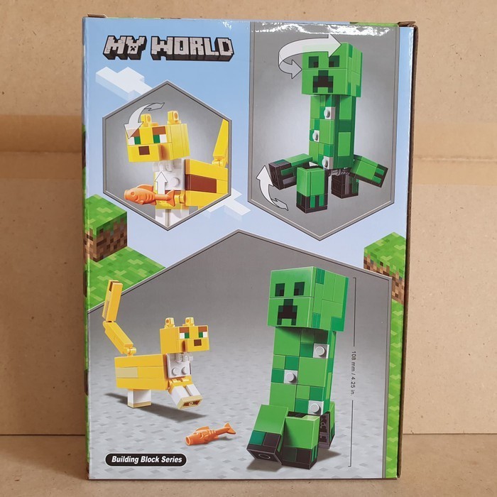 Jual Mainan Minecraft Creeper Ocelot Mini Mine Craft My World / Lari ...