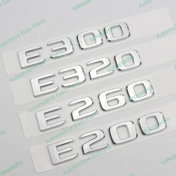 Jual EMBLEM E200 E260 E280 E300 MERCEDES BENZ/ LOGO BAGASI ORIGINAL | Shopee Indonesia