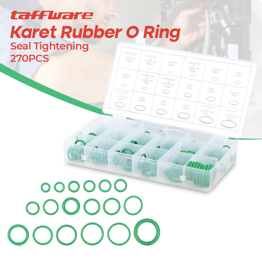 Jual Taffware Karet Rubber O Ring Seal Tightening 270PCS - GQ270 - Green | Shopee Indonesia