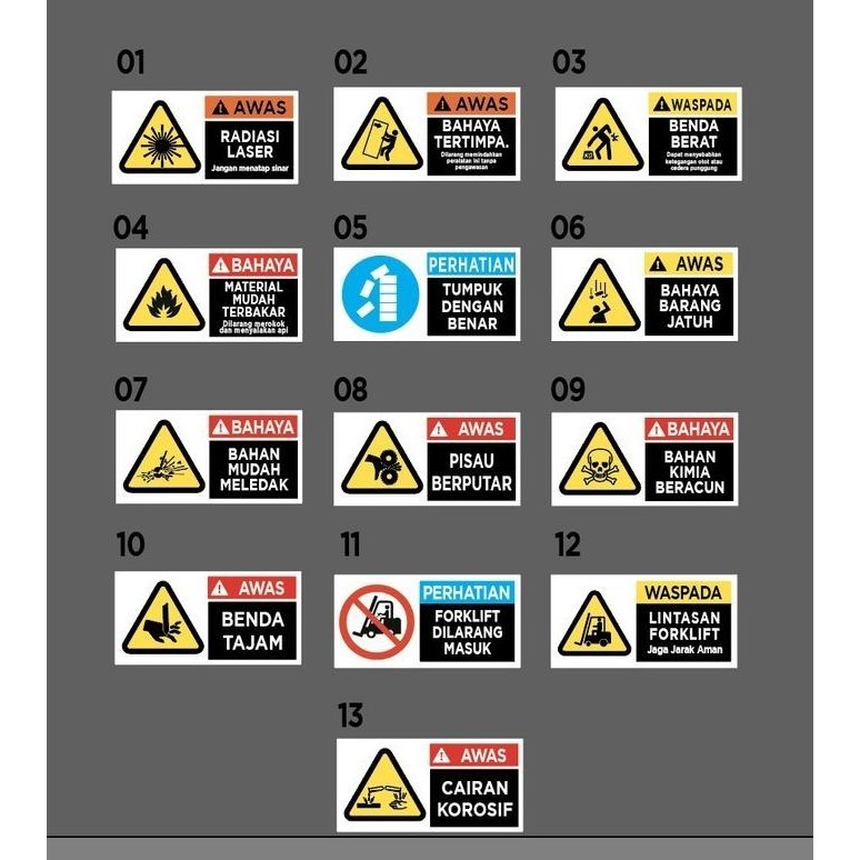Jual Sign Safety K3 Akrilk Plat Rambu Safety Signage Papan Peringatan ...