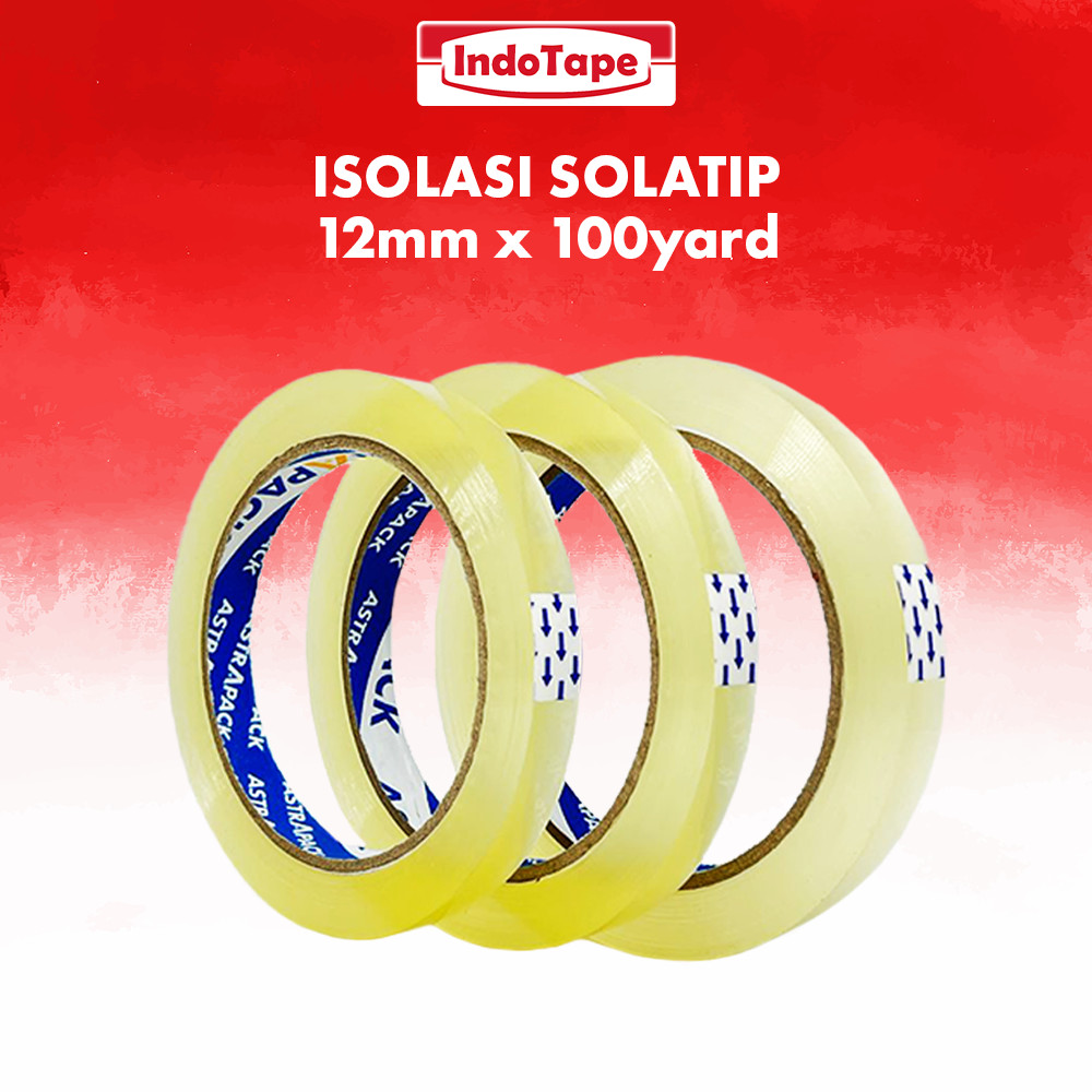 Jual Isolasi Bening / Selotip Bening 12mm x 100yard Astrapack | Shopee ...